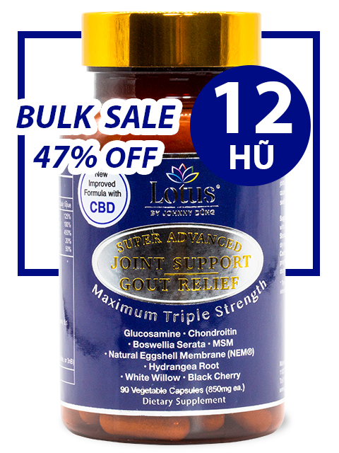 BULK SALE SAVING 12 HŨ - JOINT SUPPORT GOUT RELIEF – Lotus by Johnny Dũng
